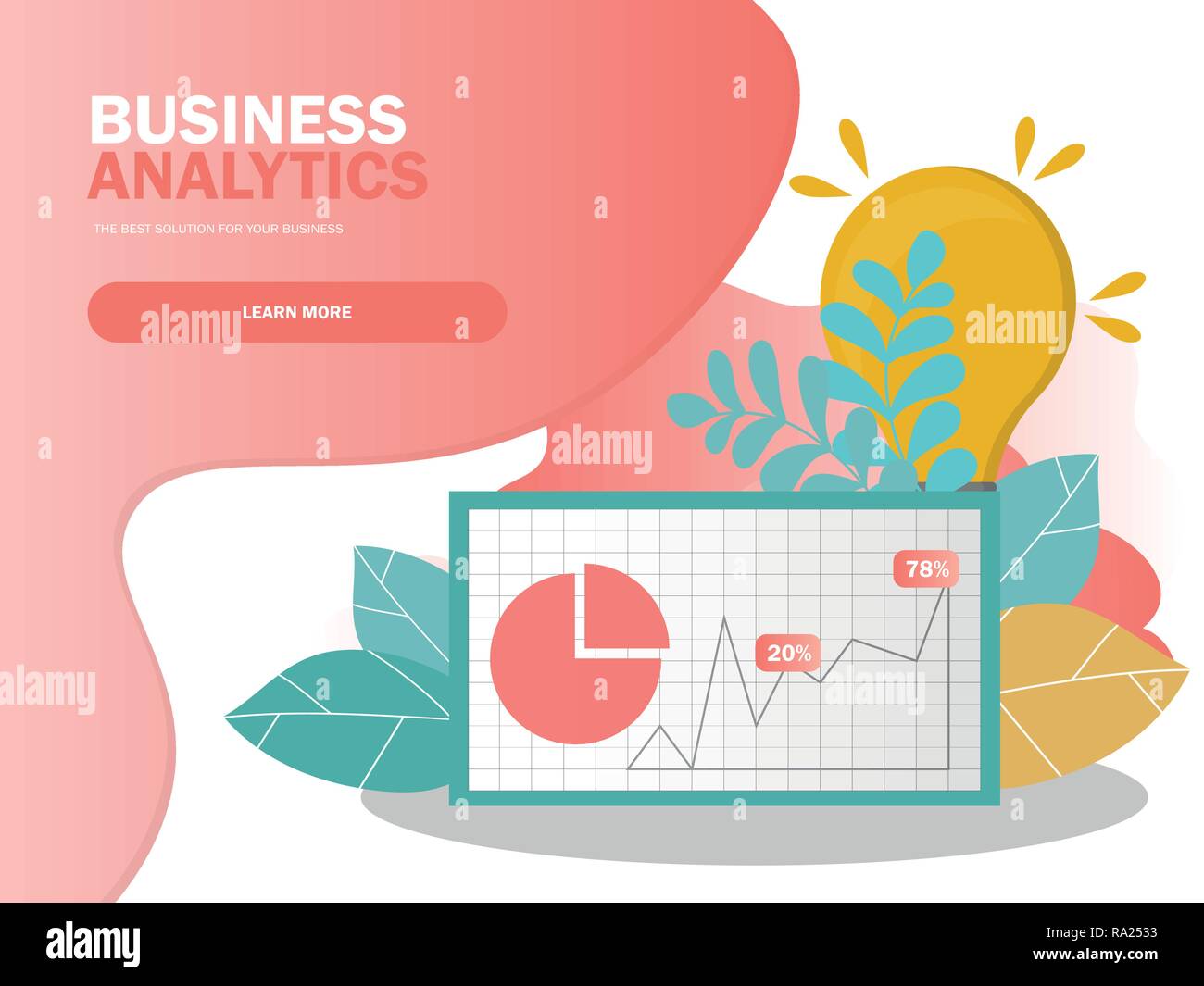 Data analysis concept. Can use for web banner, infographics Stock ...