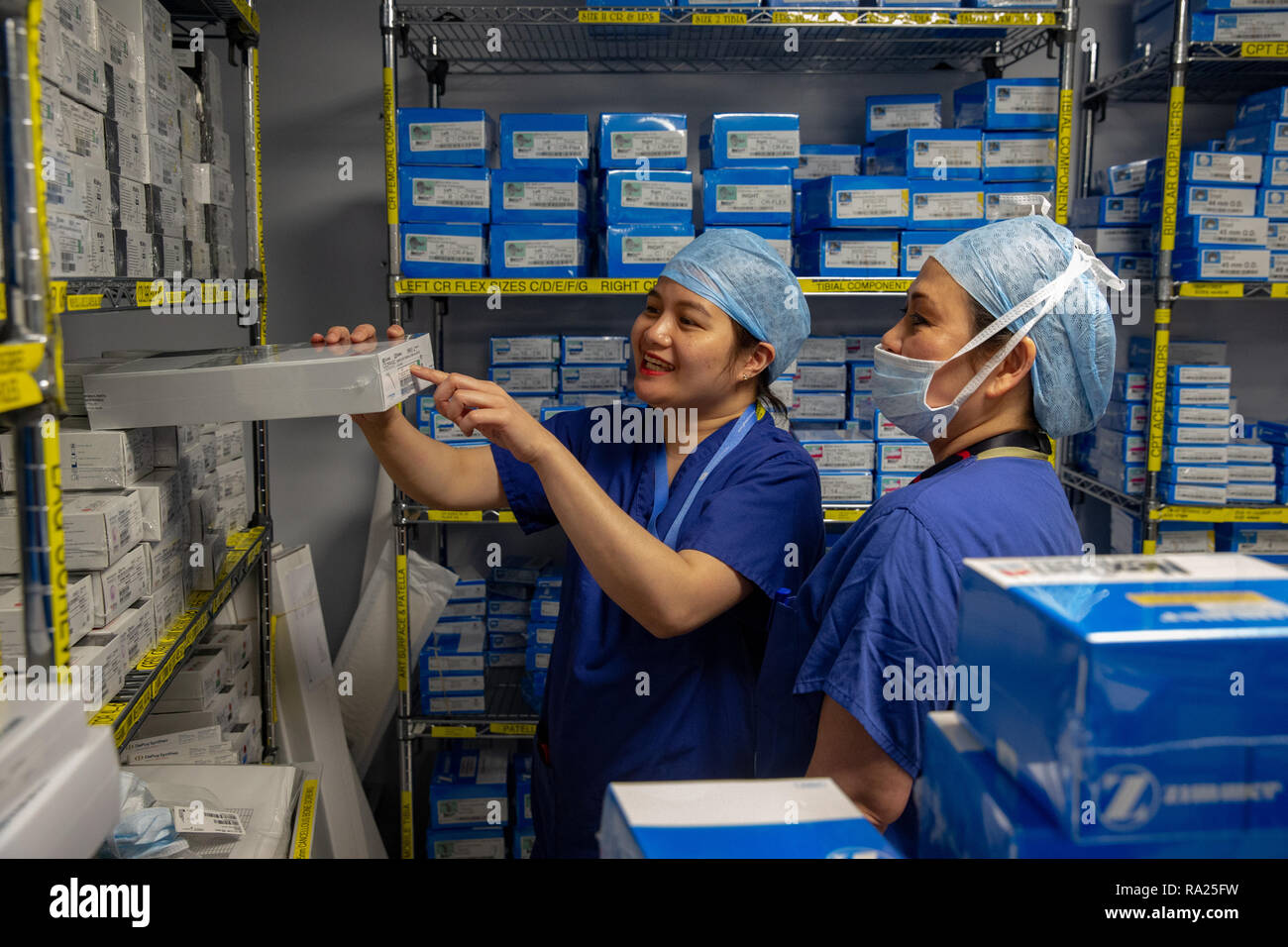 Nhs hospital stockroom hi-res stock photography and images - Alamy