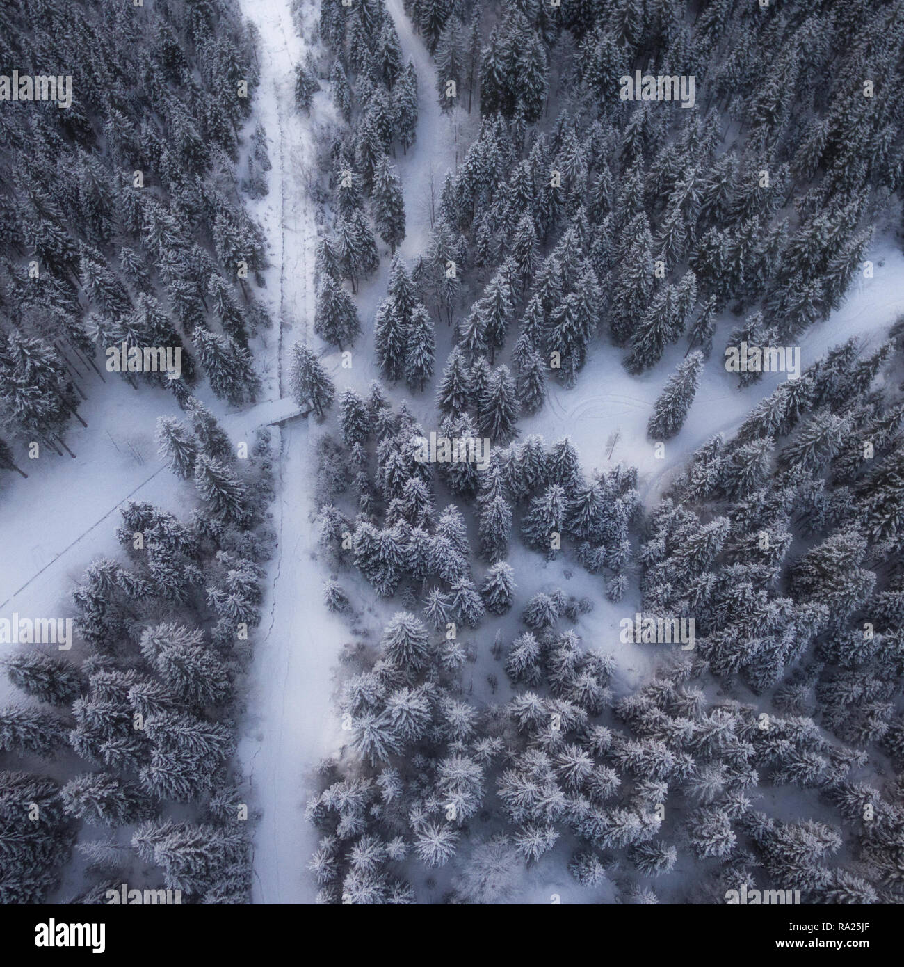 Aerial winter frozen hi-res stock photography and images - Alamy