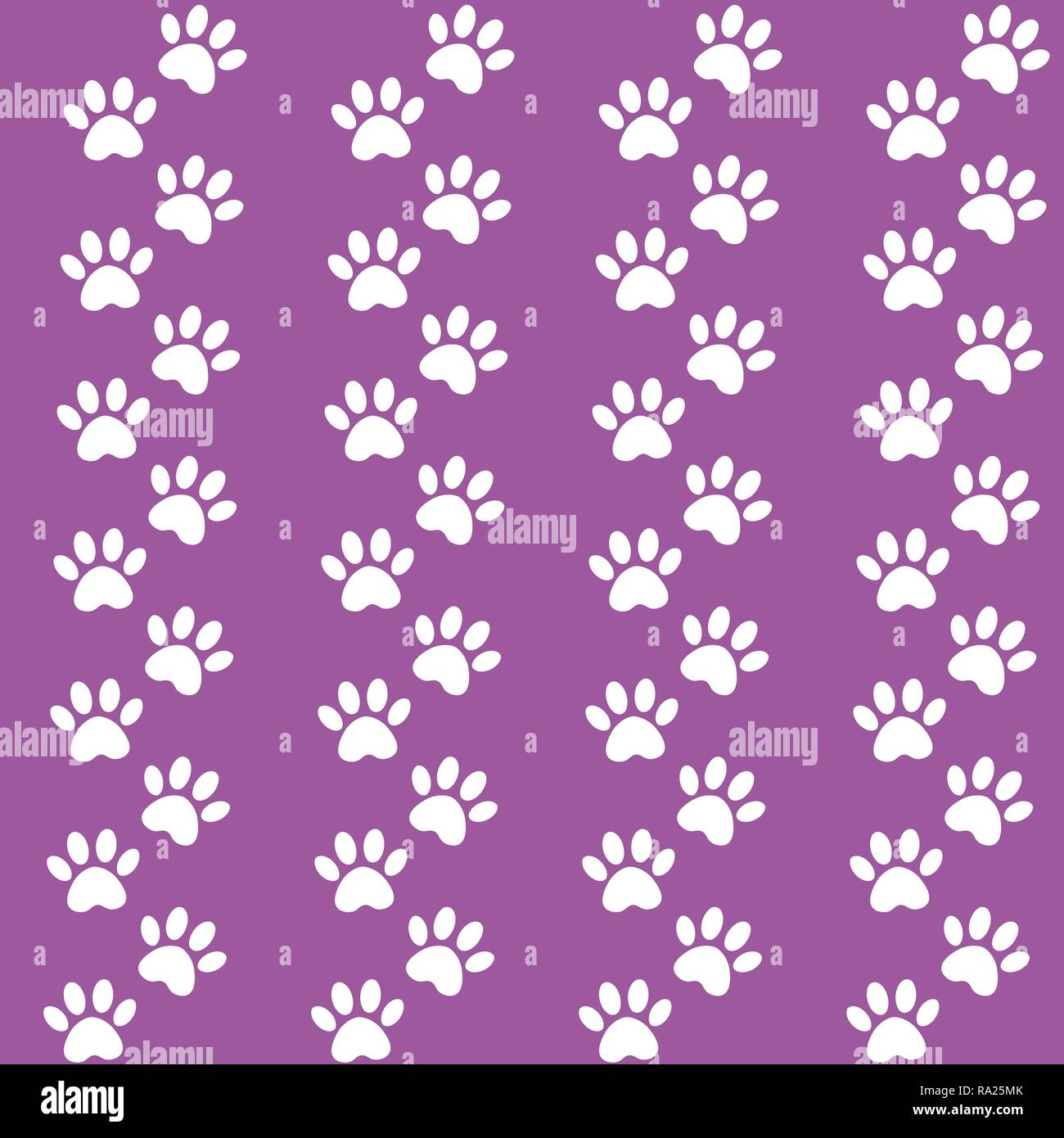 purple background for packing design. Traces of cat textile pattern ...