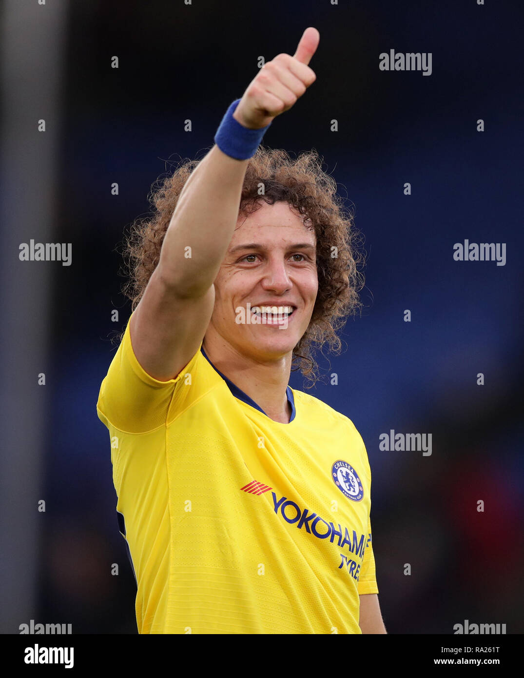Chelsea's David Luiz after the Premier League match at Selhurst Park ...