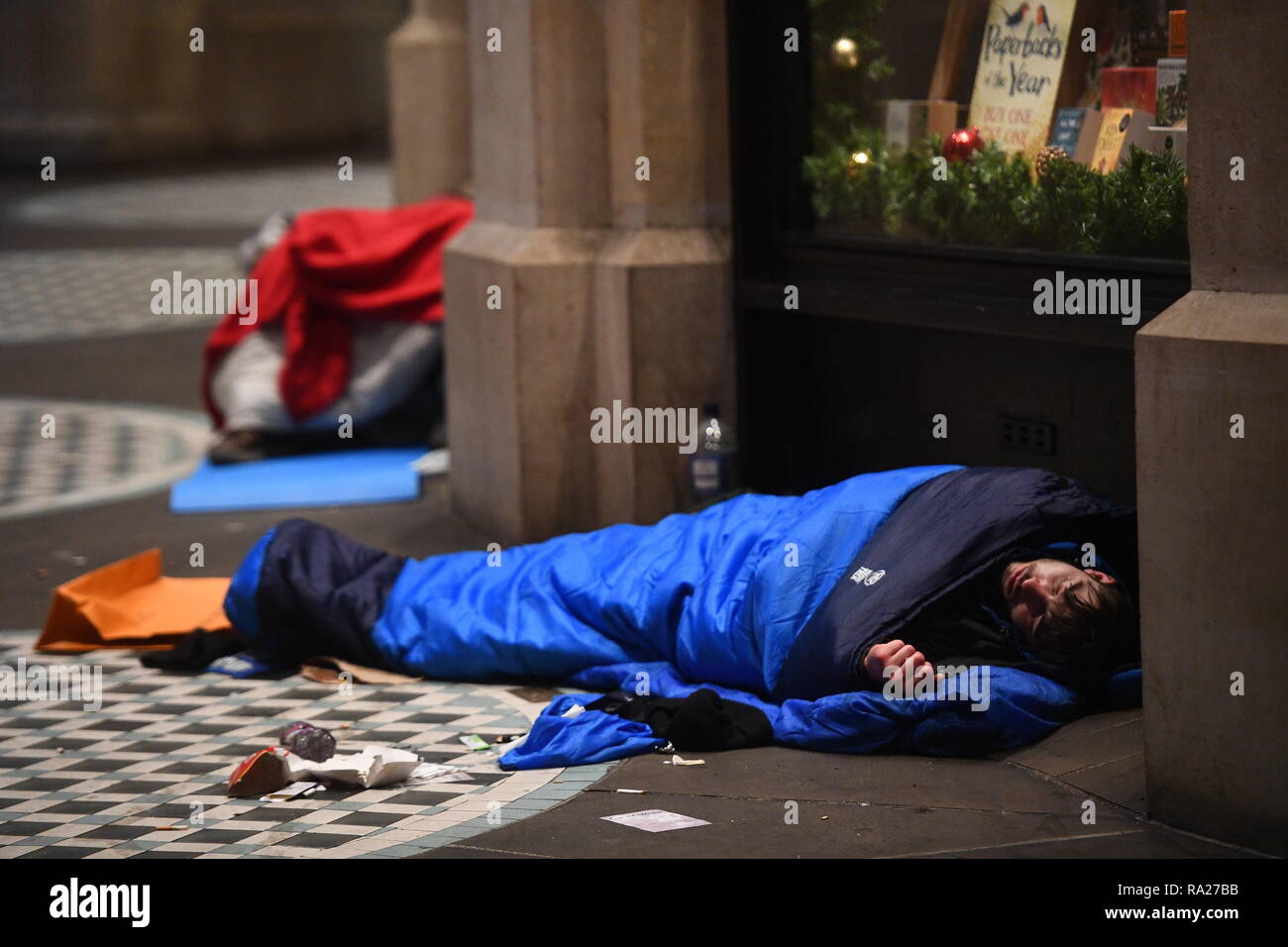 Homeless people in central London Stock Photo - Alamy