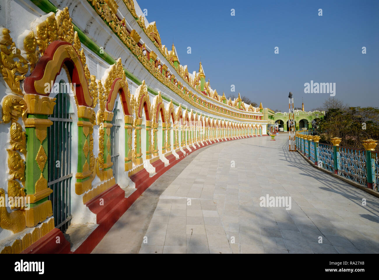 Umin Thonze Pagoda, also named as Pagoda of the 30 caves Stock Photo ...