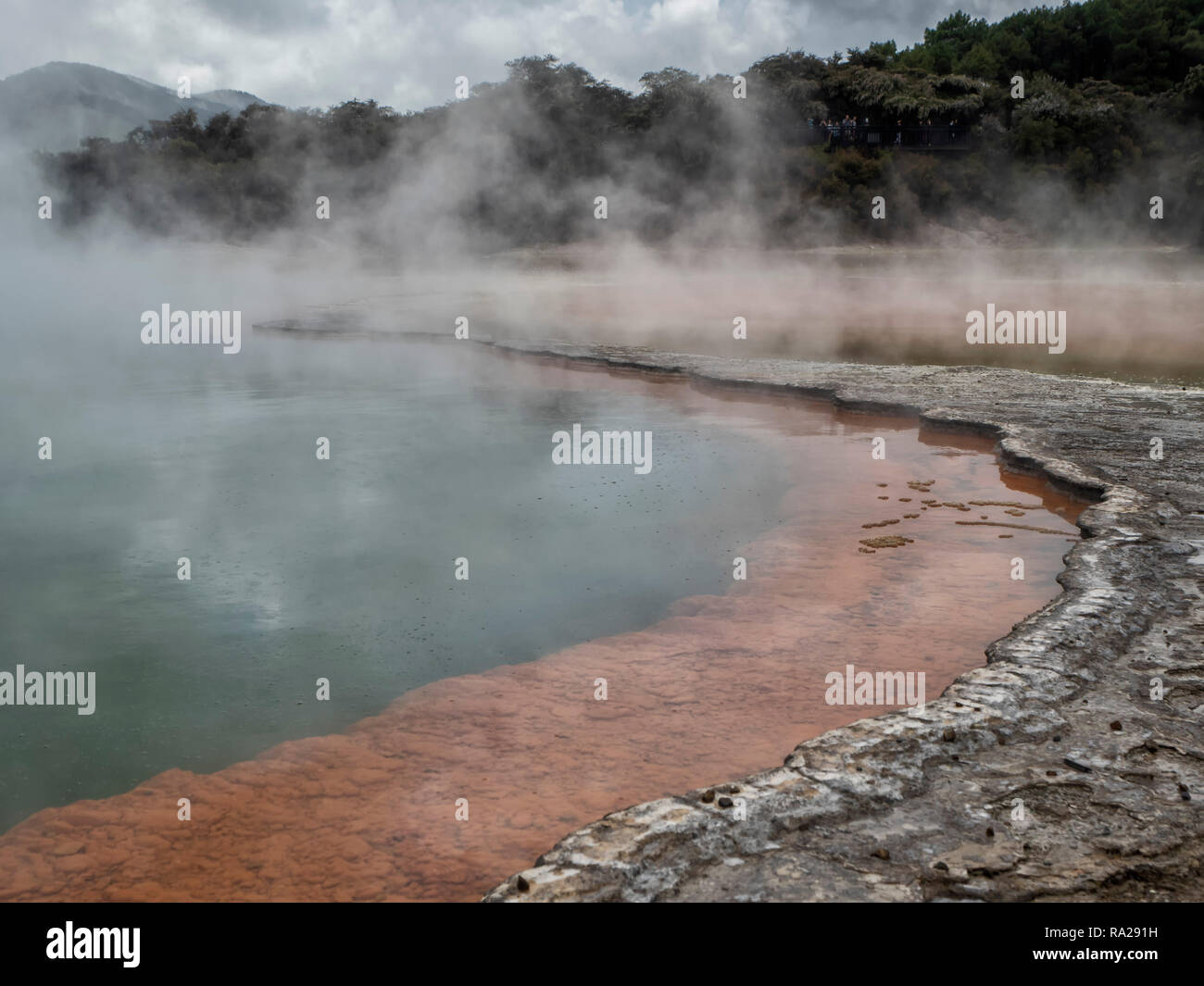 Waiotapu Thermal Wonderland Champagne Pool - New Zealand Stock Photo ...
