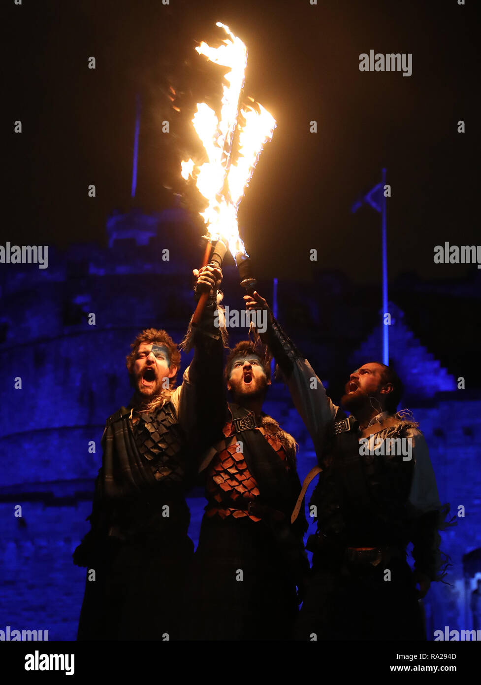 Members of Scotland's pioneering Celtic Fire Theatre company ...