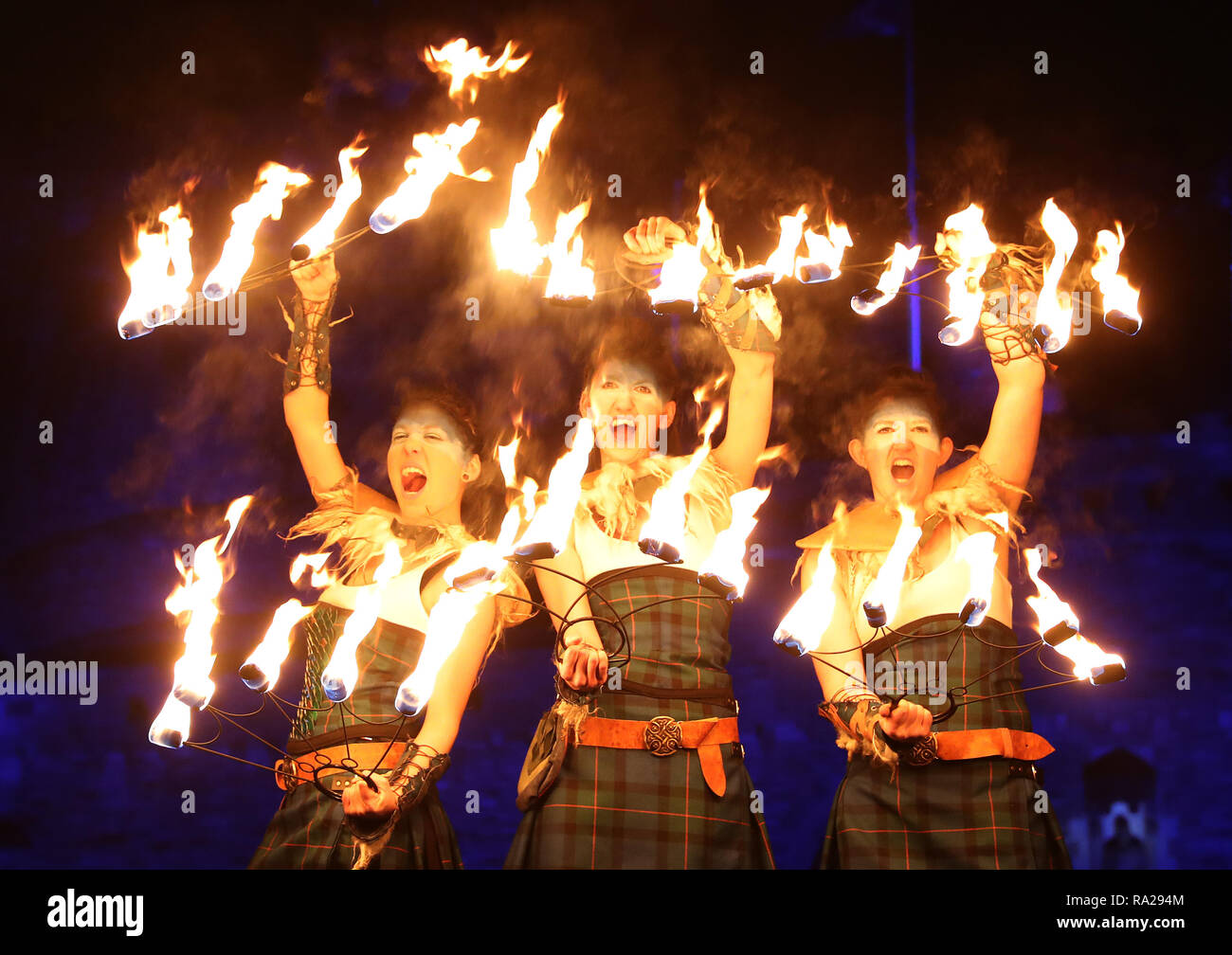 Members of Scotland's pioneering Celtic Fire Theatre company ...