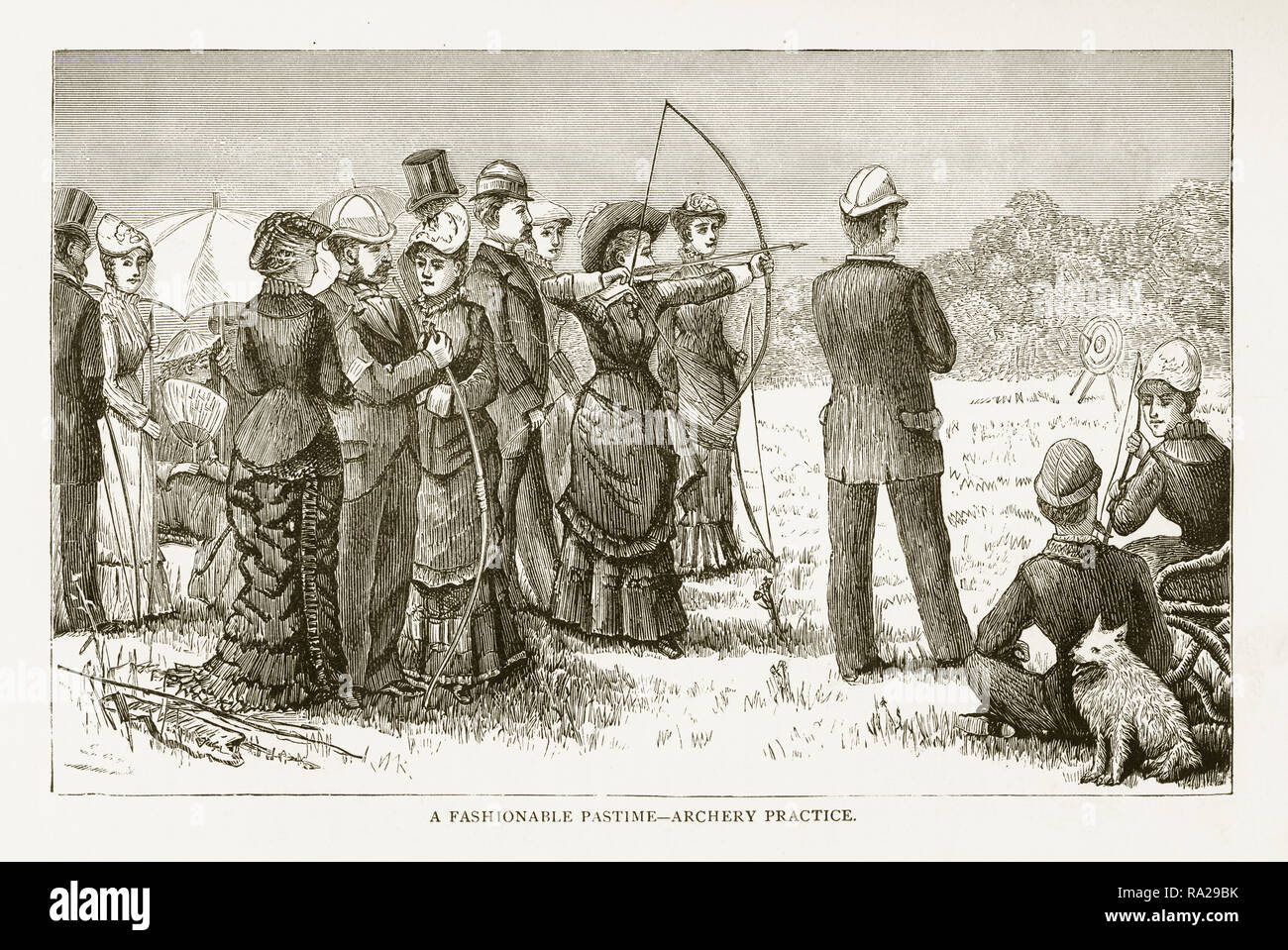 Victorian archery practice hi-res stock photography and images - Alamy