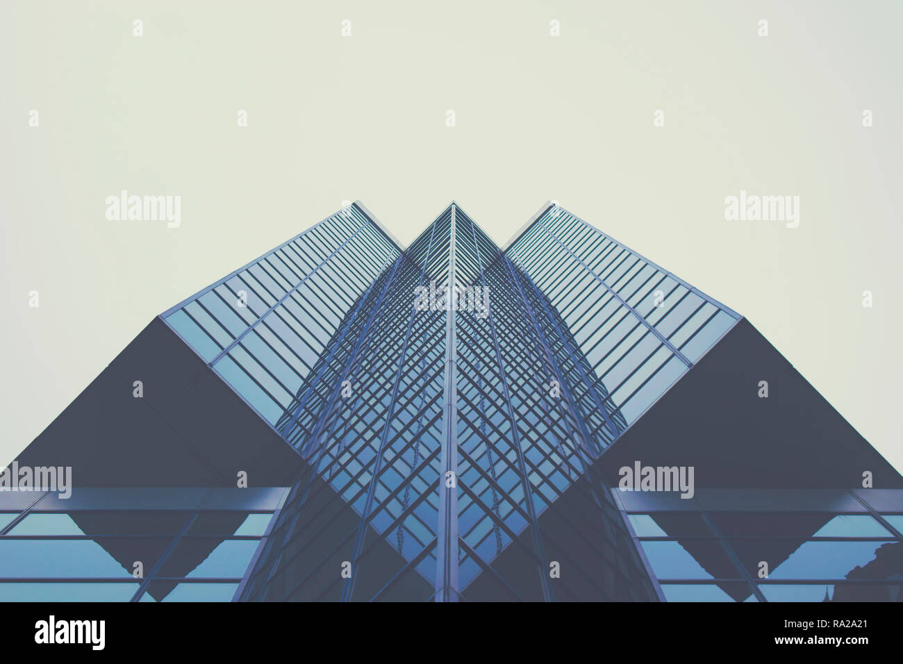 Looking Up at Sky Scraper Stock Photo - Alamy