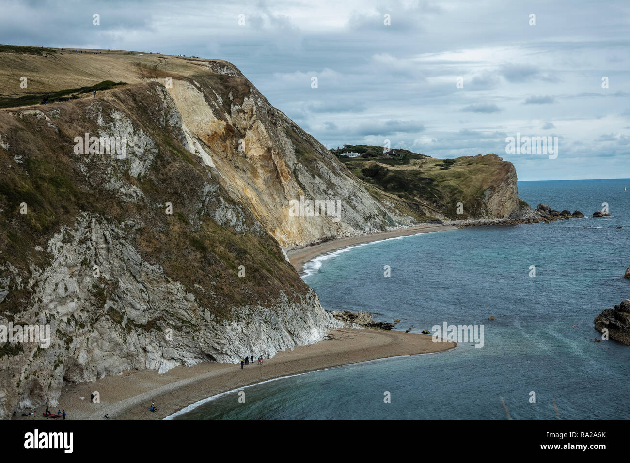 Man of War Bay in Dorset Stock Photo - Alamy