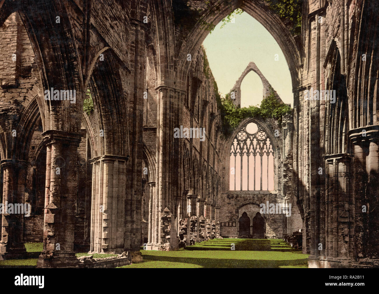 Interior of tintern abbey hi-res stock photography and images - Alamy