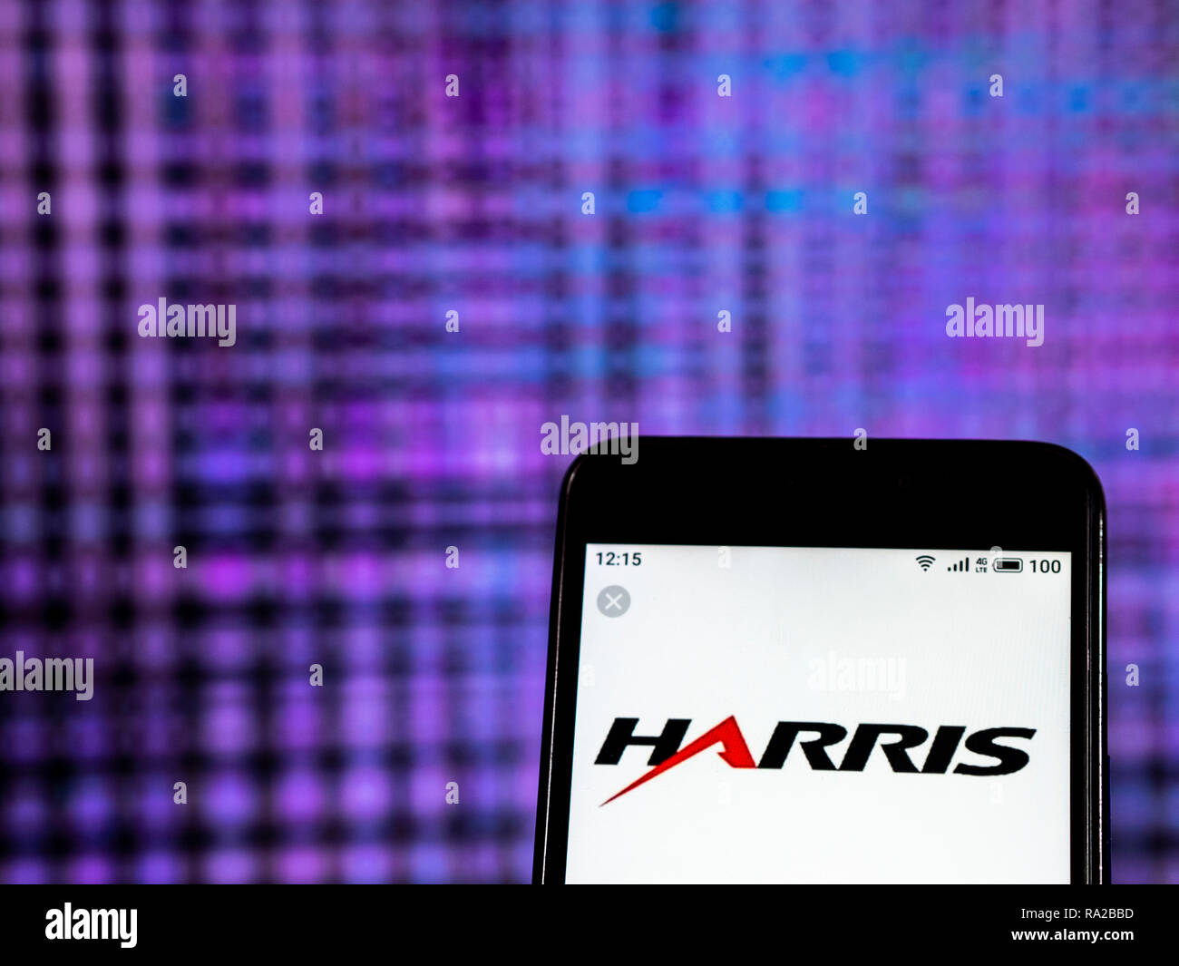 Harris Corporation logo seen displayed on smart phone Stock Photo - Alamy