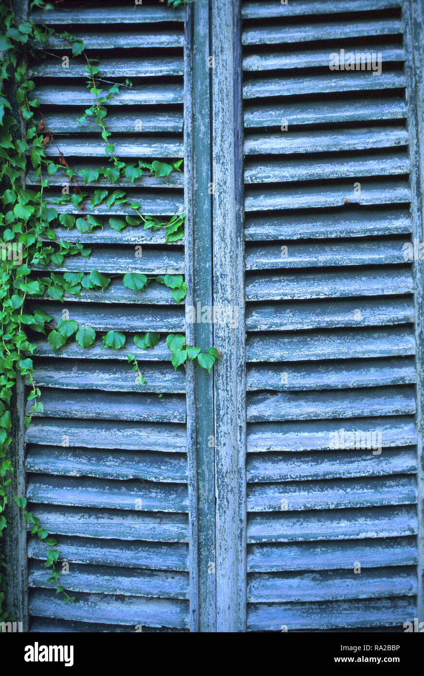 Blue shutters hi-res stock photography and images - Alamy