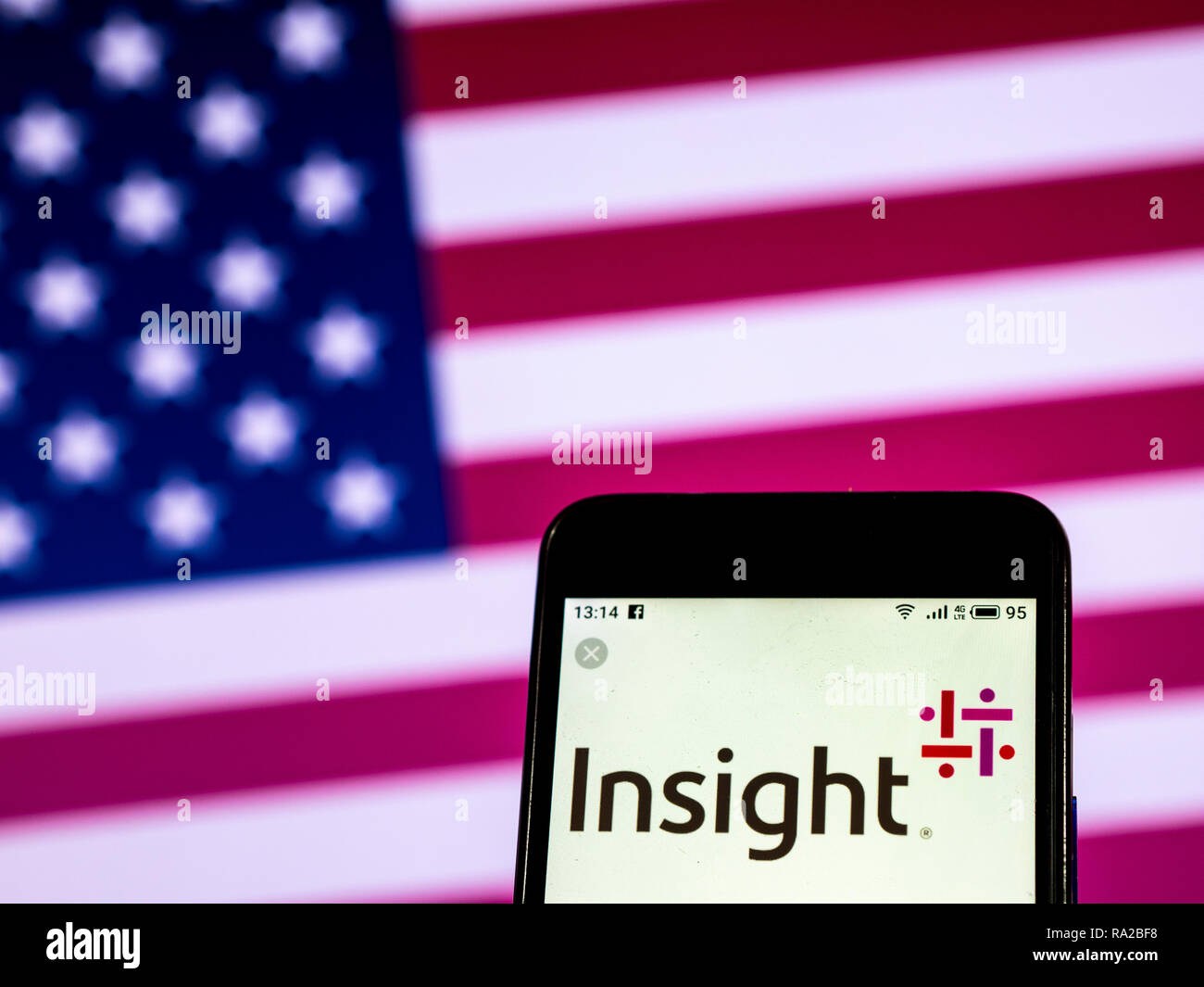 Insight Enterprises Business-to-business company logo seen displayed on ...