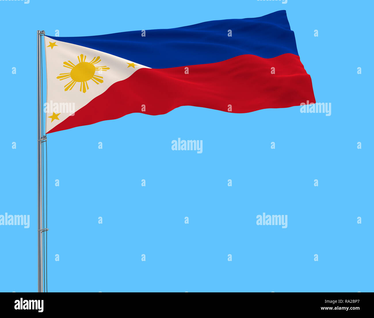 Philippine national flagpole hi-res stock photography and images - Alamy