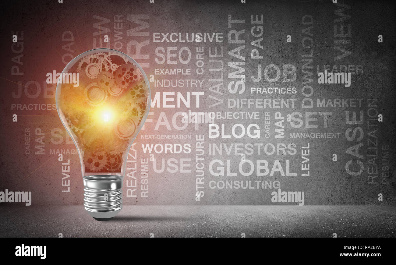 Concept of lightbulb as symbol of new idea Stock Photo - Alamy