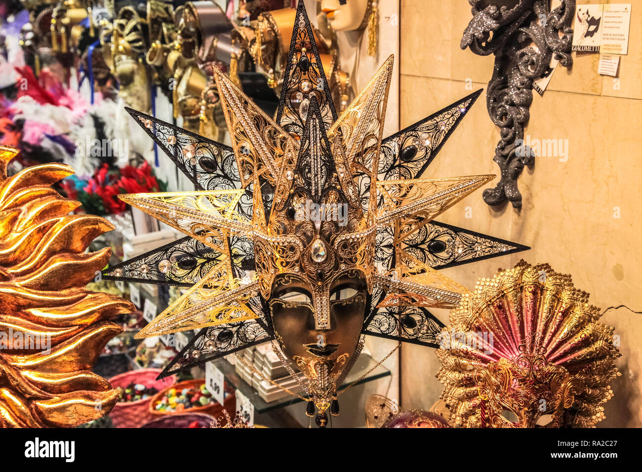 Venice, Italy - May 29, 2016: Exhibits of the museum in Venice ...