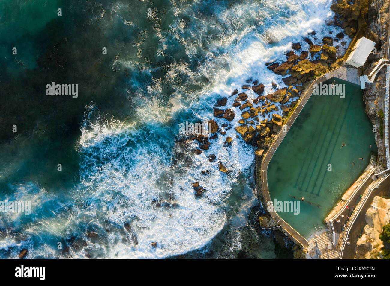 Ocean Pool in Bronte Stock Photo - Alamy
