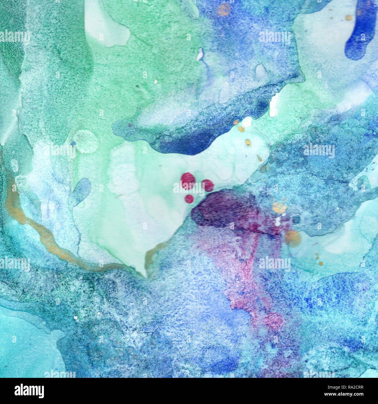 Abstract watercolor paper splash shapes isolated drawing. Illustration ...