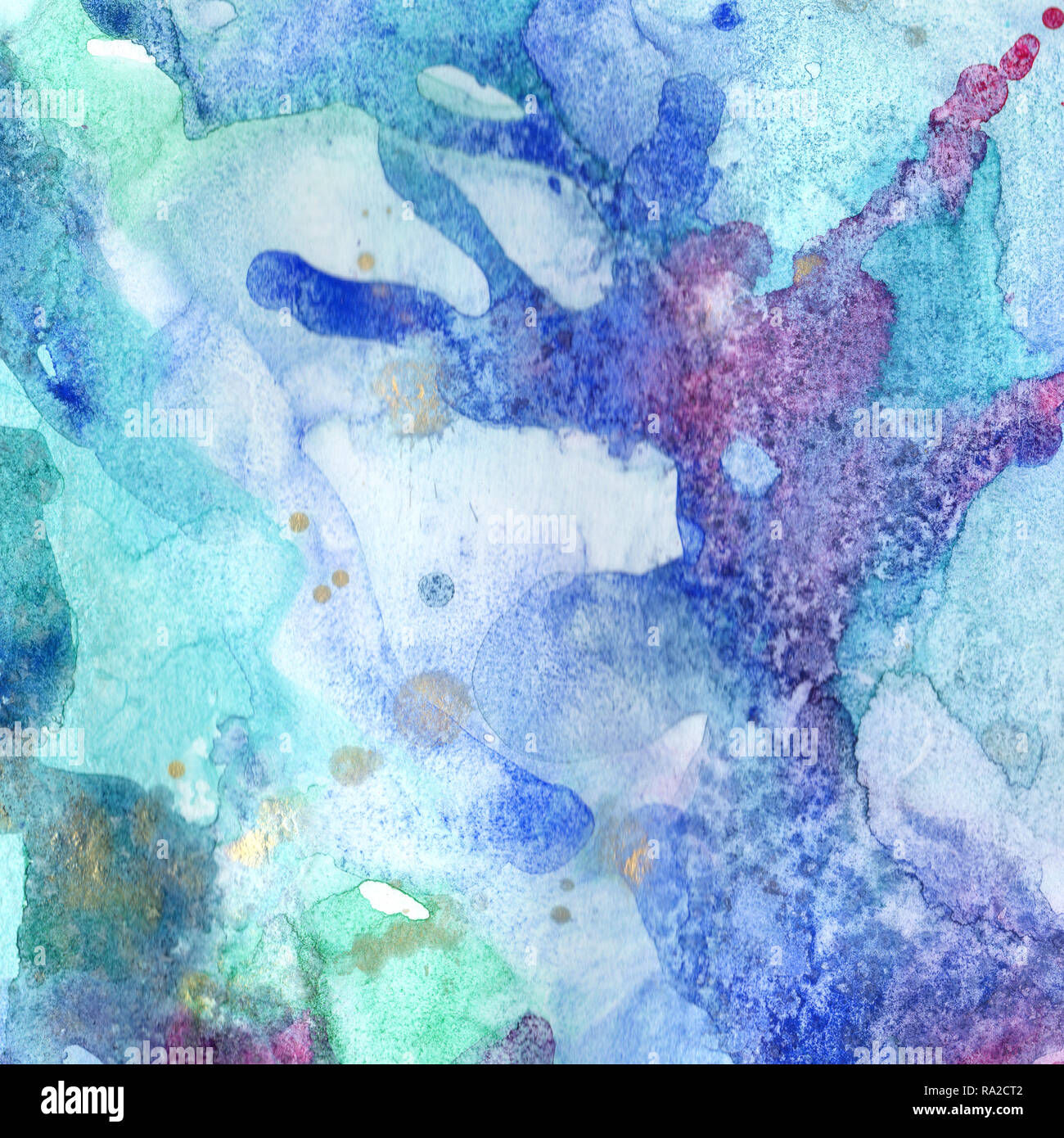 Abstract watercolor paper splash shapes isolated drawing. Illustration ...