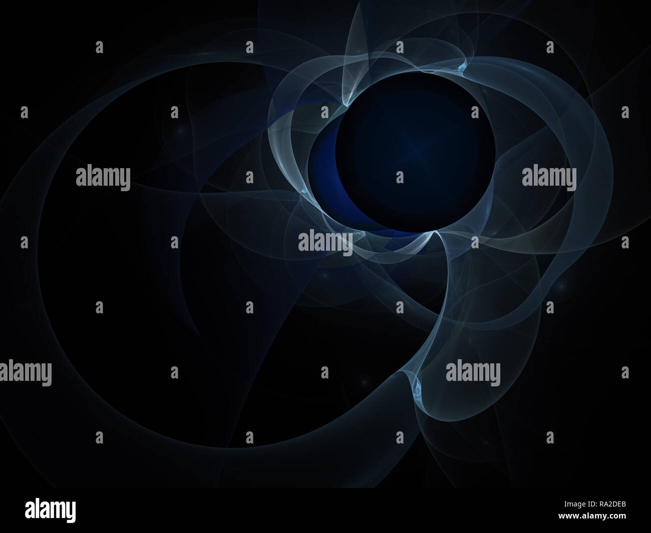 Tech fractal background - wave and curves. Abstract computer-generated ...