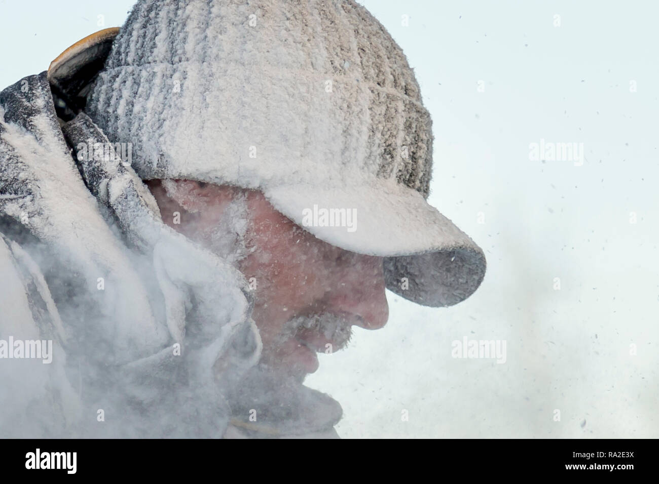 Hoarfrost face hi-res stock photography and images - Alamy