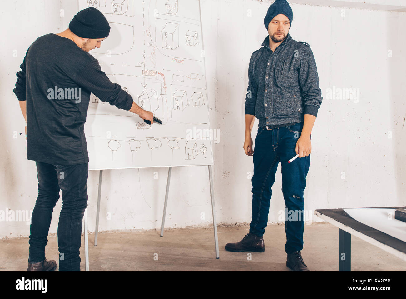 Planning a crime hi-res stock photography and images - Alamy