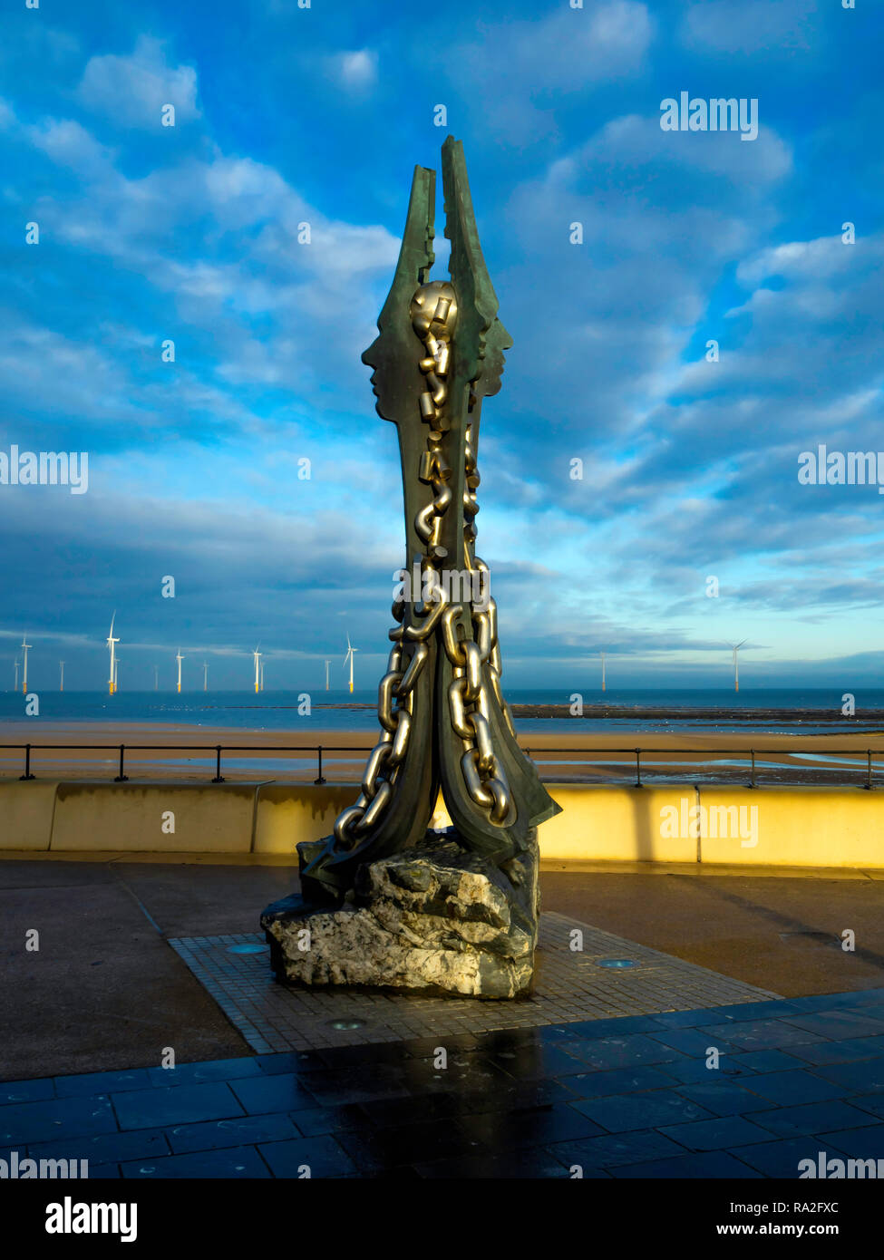 A piece of public art on Redcar Sea Front Sinterlation by sculptor Ian ...