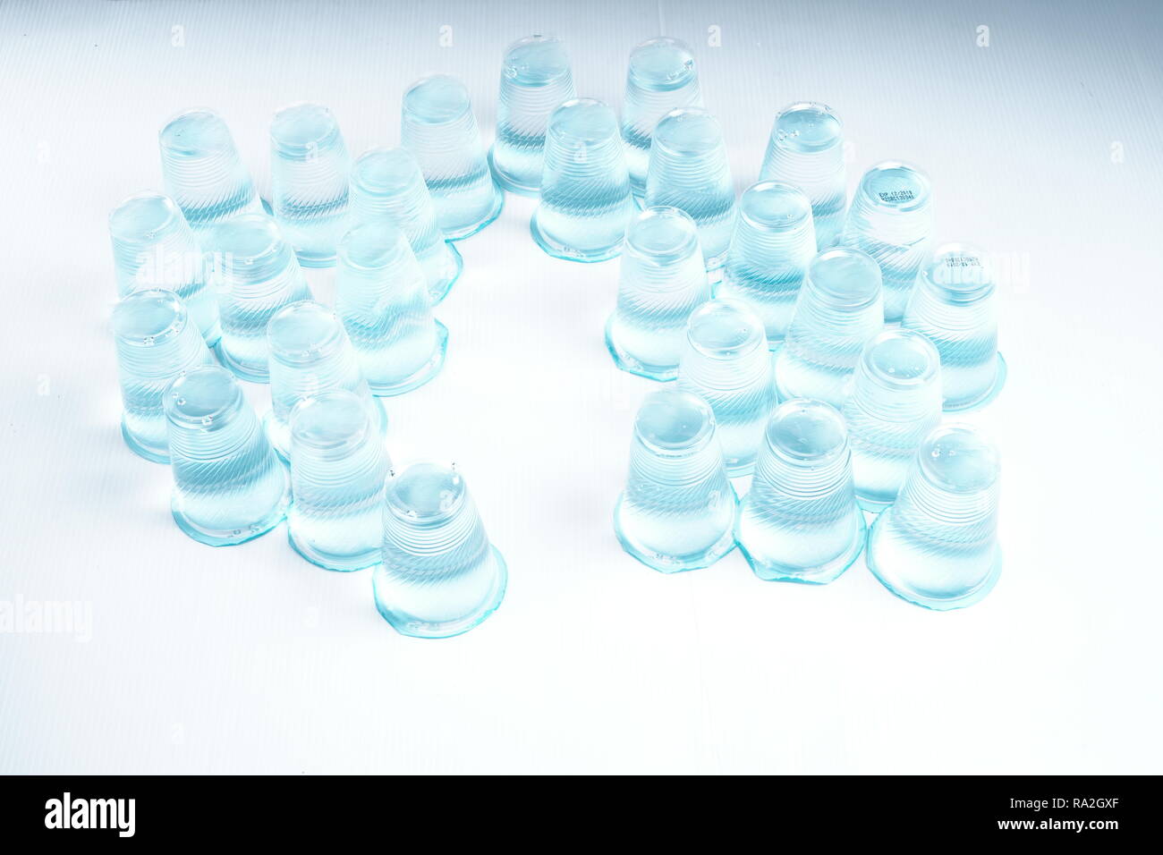 Stack plastic glass mineral hi-res stock photography and images - Alamy