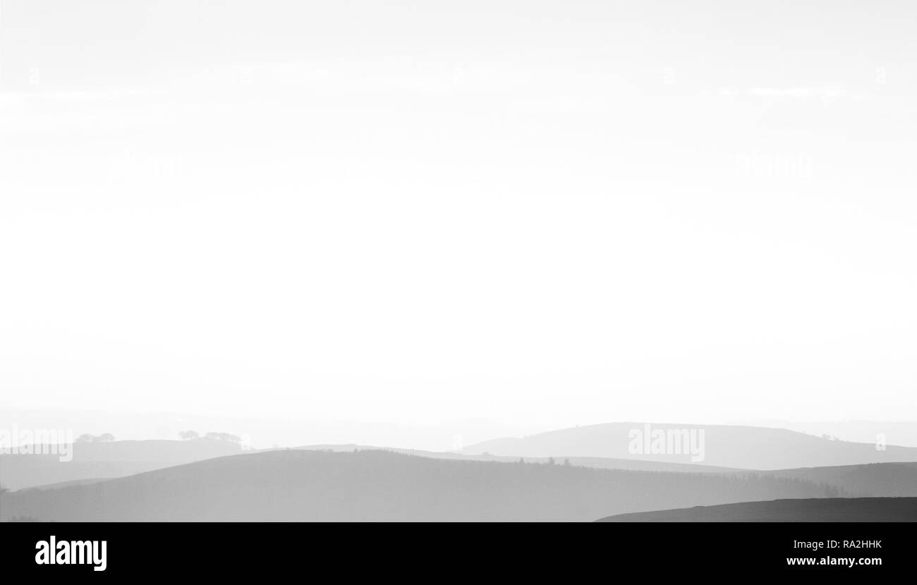 In the background black hills Black and White Stock Photos & Images - Alamy