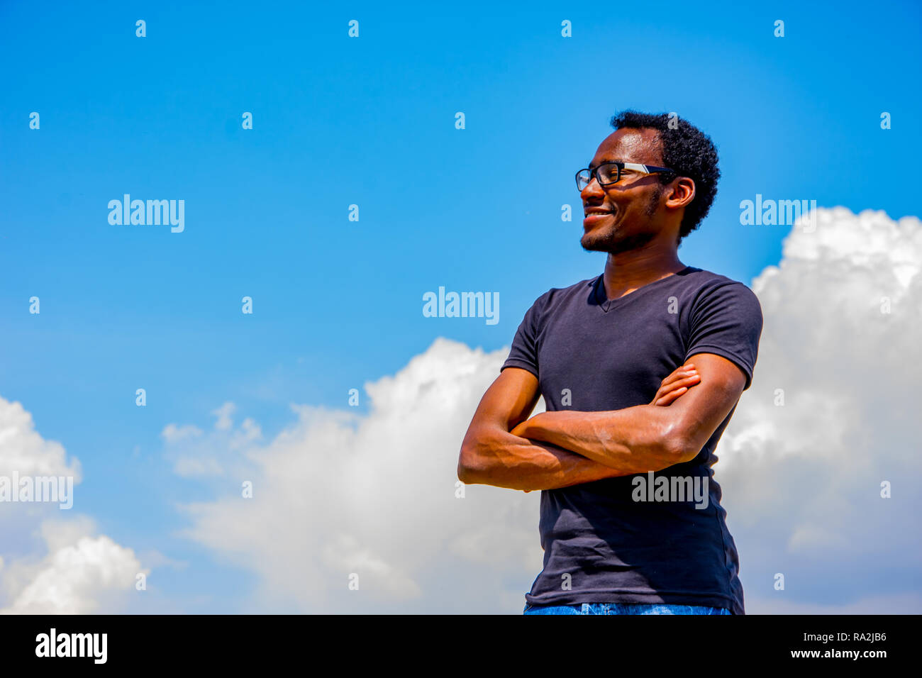 Portrait of happy black teen boy, Afro American student smiling outdoor ... Portrait of happy black teen boy, Afro American student smiling outdoor ...