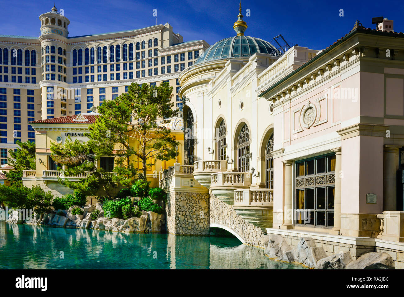 The Bellagio Casino and Hotel in the background with the Beautiful ...