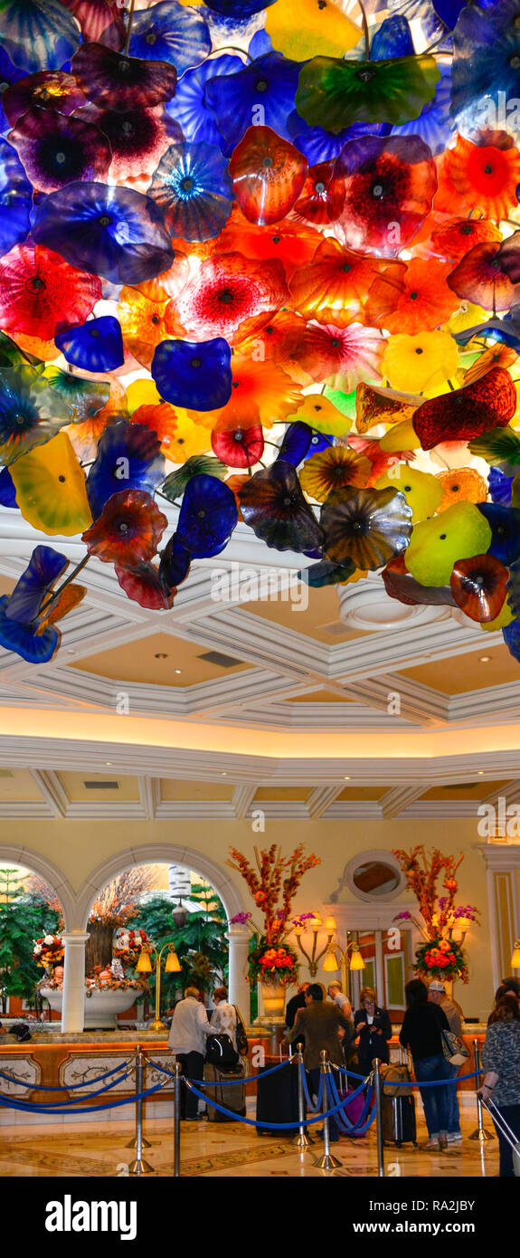 Bellagio hotel lobby ceiling hi-res stock photography and images - Alamy