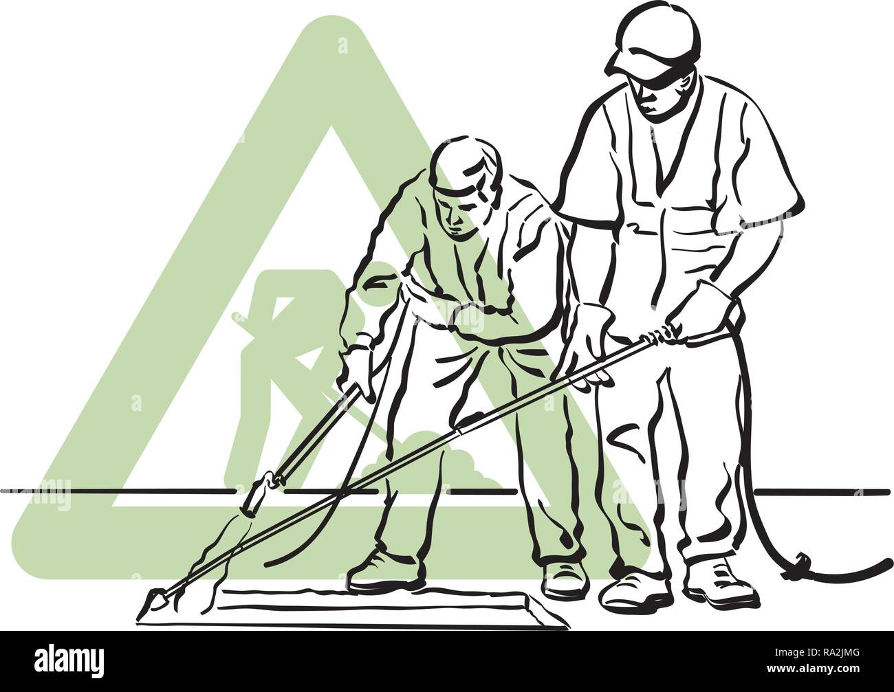 Leveling concrete Stock Vector Images - Alamy