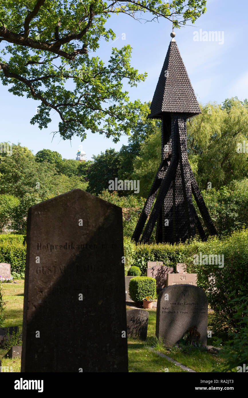 Bell Tower, Galley Shipyard Cemetery, Stockholm, Sweden Stock Photo - Alamy
