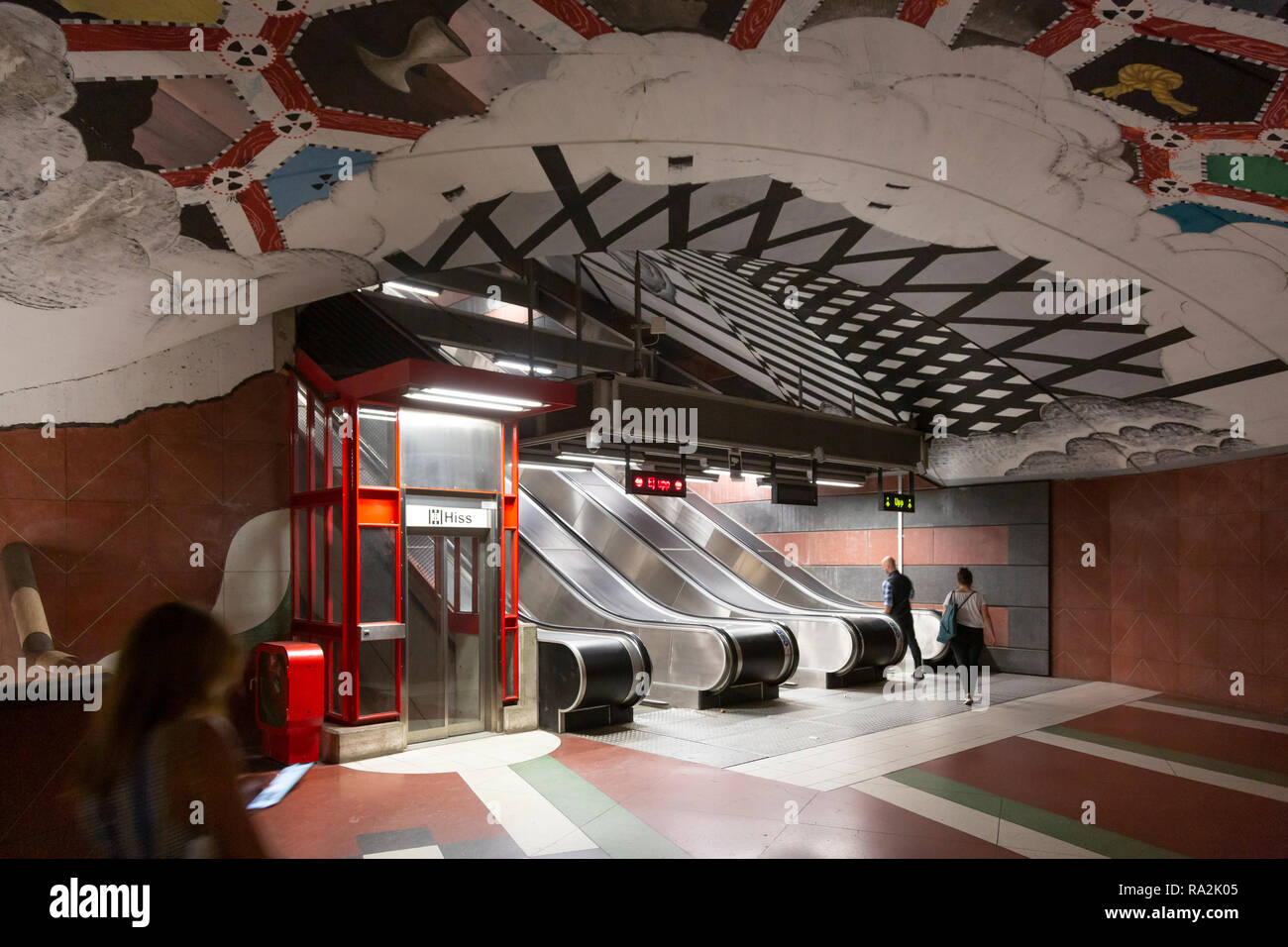 Kungstradgarden metro station, Stockholm, Sweden Stock Photo - Alamy