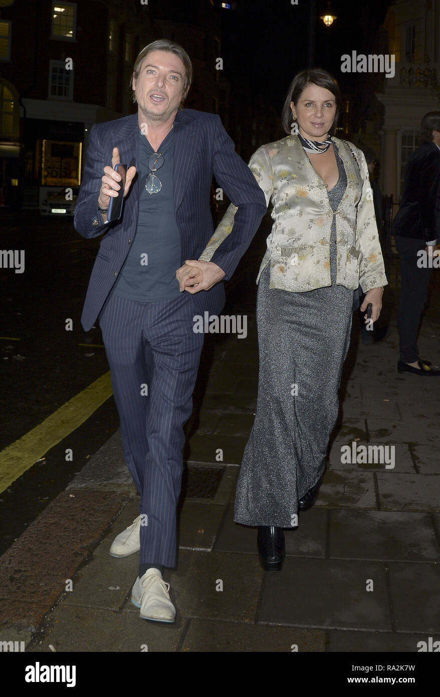 Celebrities at Claridge's Featuring: Darren Strowger Sadie Frost Where ...