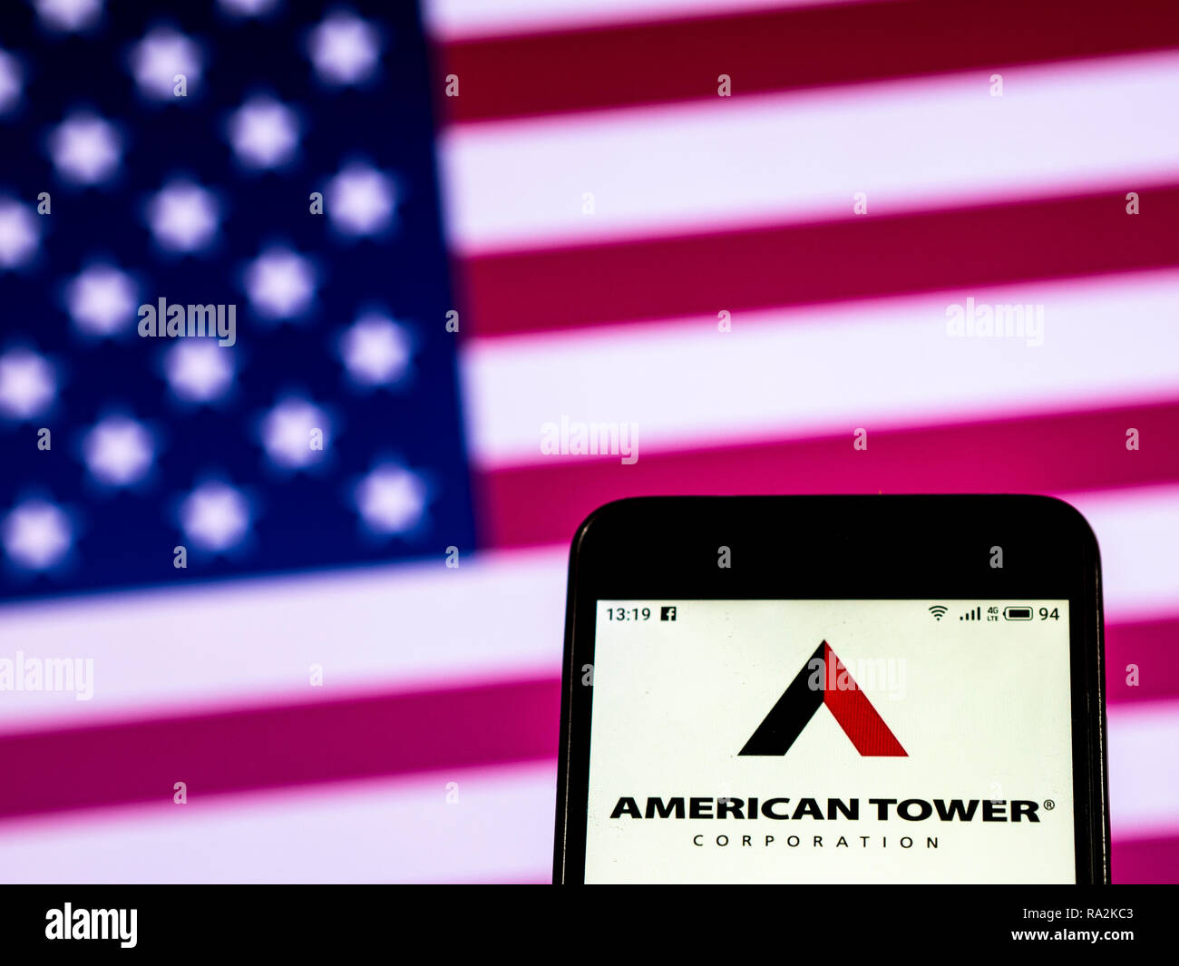 American tower logo hi-res stock photography and images - Alamy
