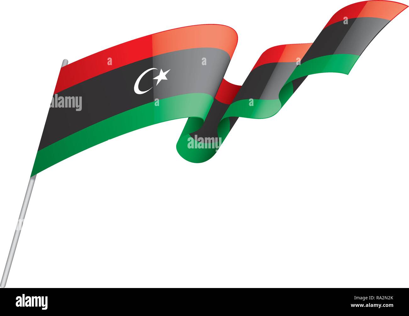 Libya flag flying hi-res stock photography and images - Alamy