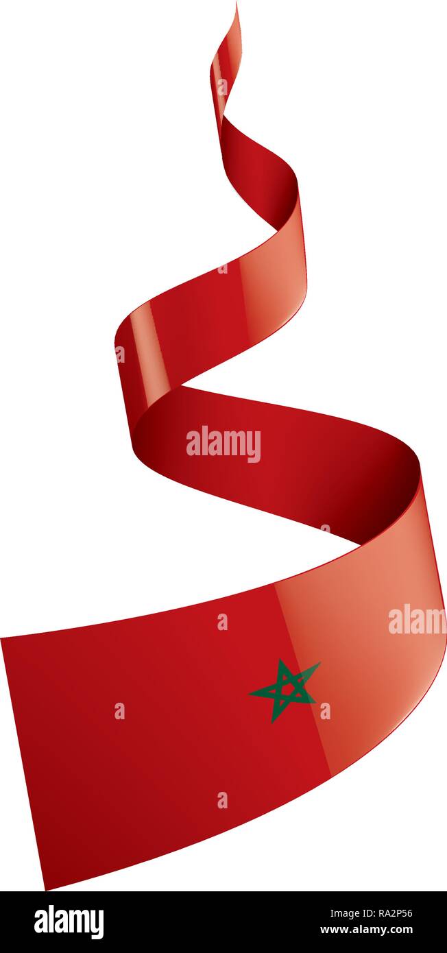Morocco flag, vector illustration on a white background Stock Vector ...