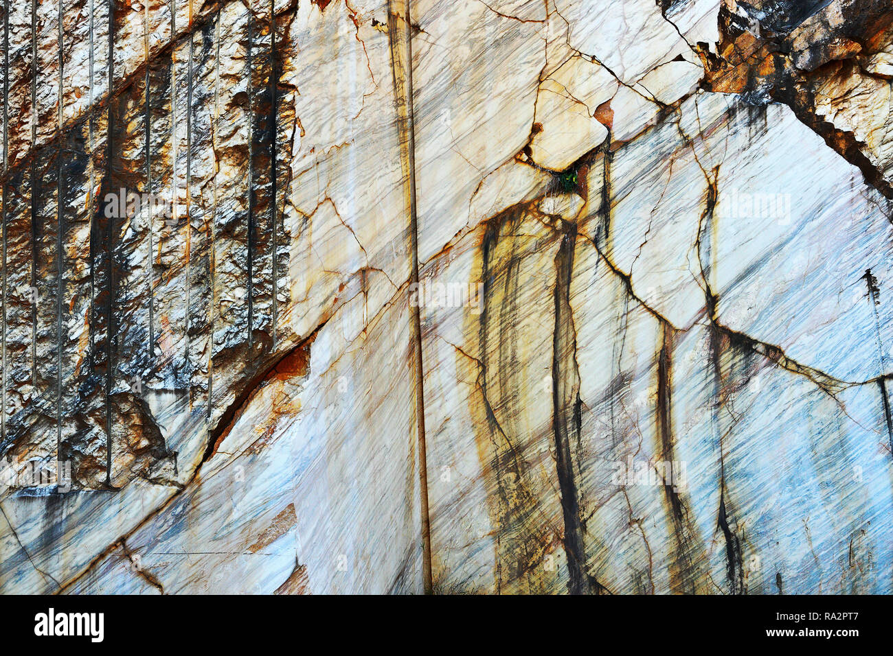 detail of natural marble on quarry, texture for your design Stock Photo ...