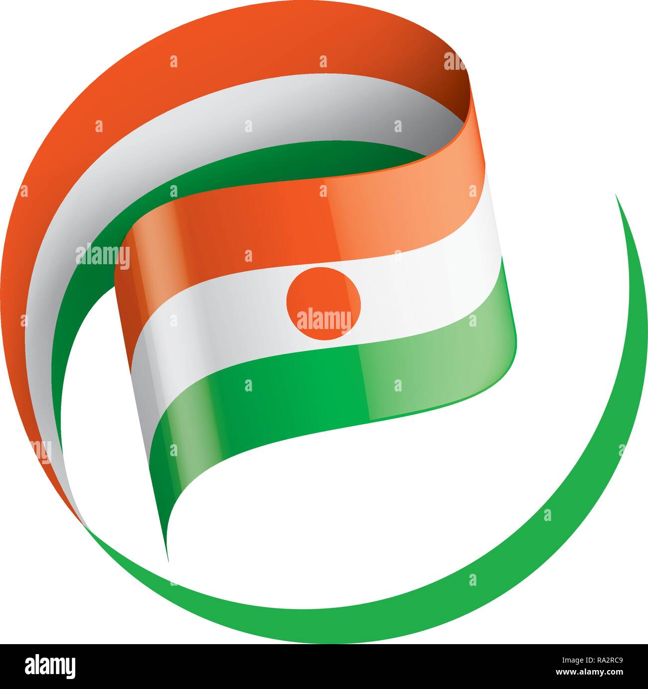 Niger waving flag national 3d Stock Vector Images - Alamy