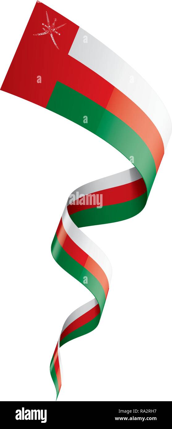 Oman Flag Vector Illustration On A White Background Stock Vector Image