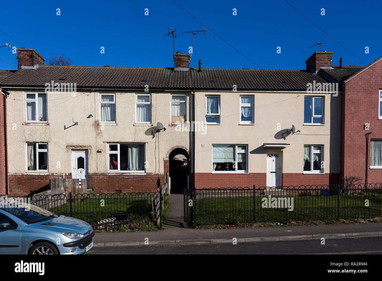 Exterior wall insulation with slip brick cladding Stock Photo - Alamy