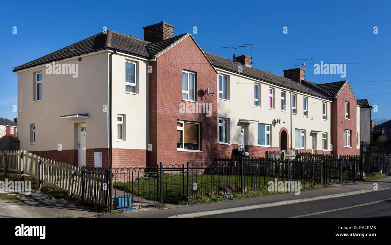 Exterior wall insulation with slip brick cladding Stock Photo - Alamy