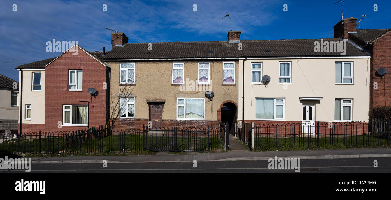 Exterior wall insulation with slip brick cladding Stock Photo - Alamy