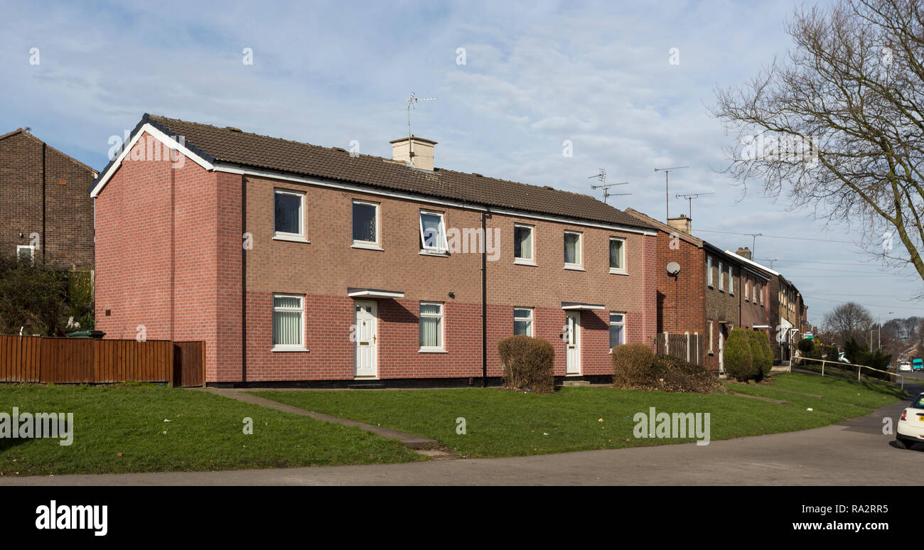 Exterior wall insulation with slip brick cladding Stock Photo - Alamy