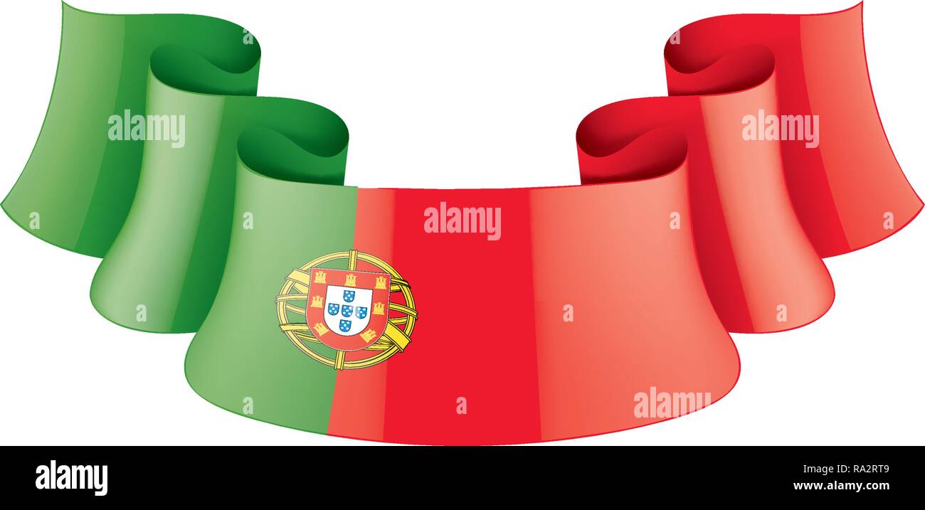 Portugal flag, vector illustration on a white background Stock Vector ...
