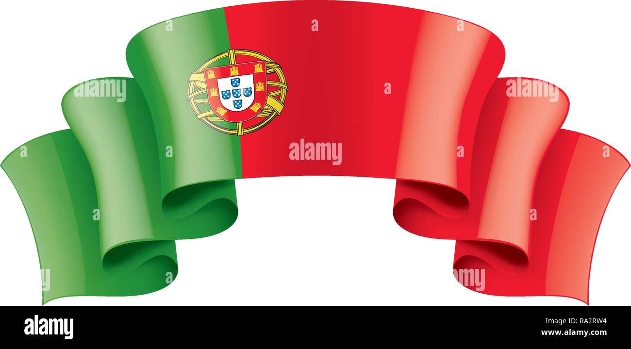 Portugal flag, vector illustration on a white background Stock Vector ...