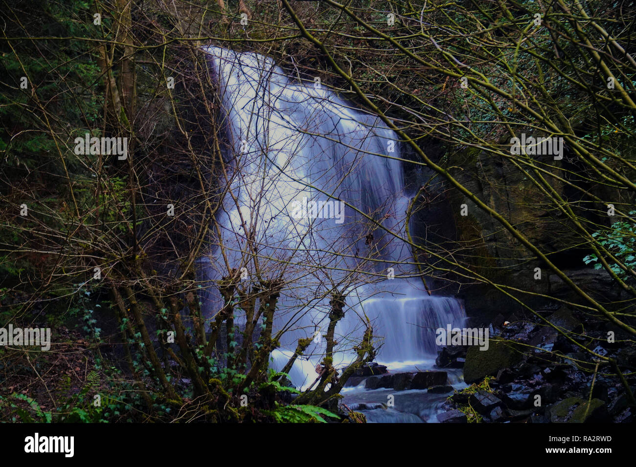 Harmby Waterfall in Leyburn Stock Photo - Alamy