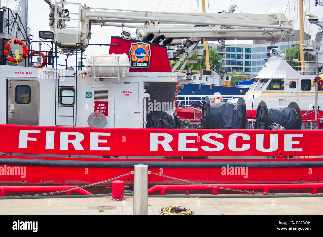 Fire boat of the Toronto fire service marine fire and rescue, Toronto ...